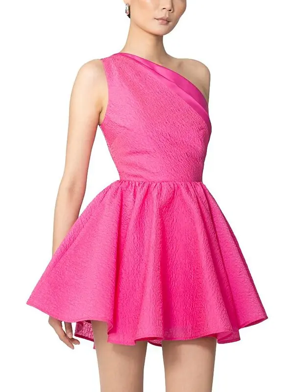 SAU LEE Jo Dress - Bright Pink