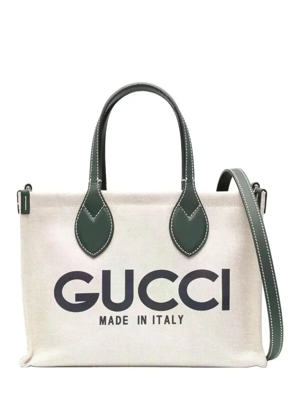 Gucci Logo-print Tote Bag - Neutrals