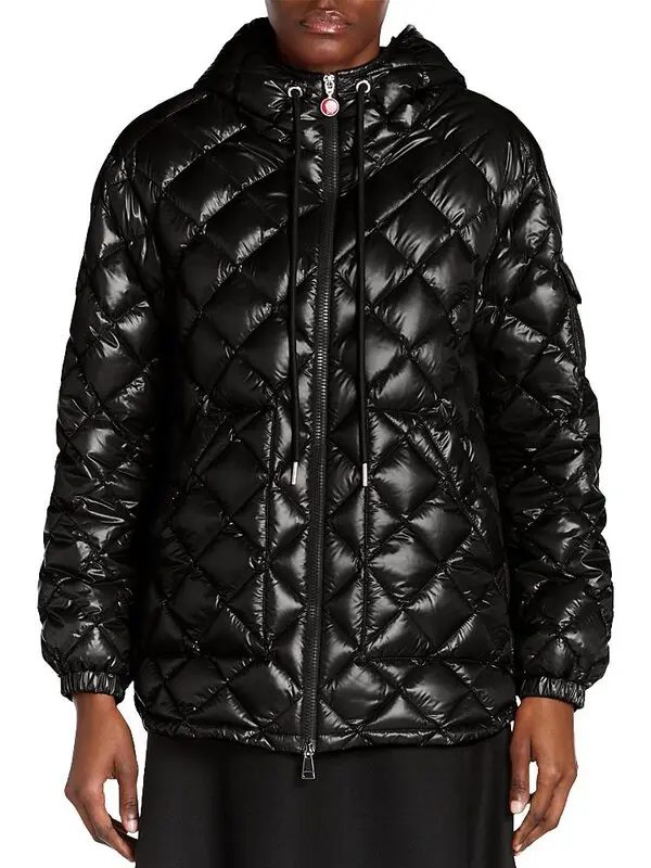 Moncler Quilted Coat - Black