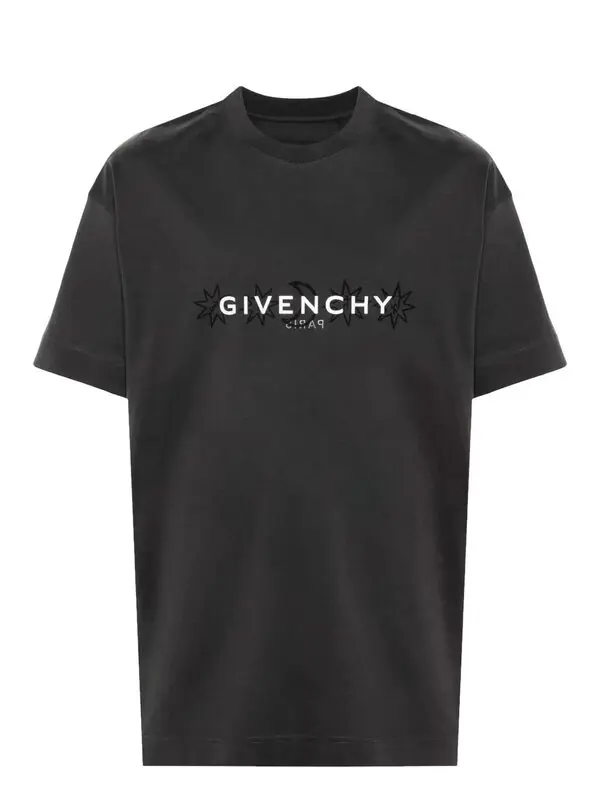 Givenchy Tarot-print Cotton T-shirt - Green
