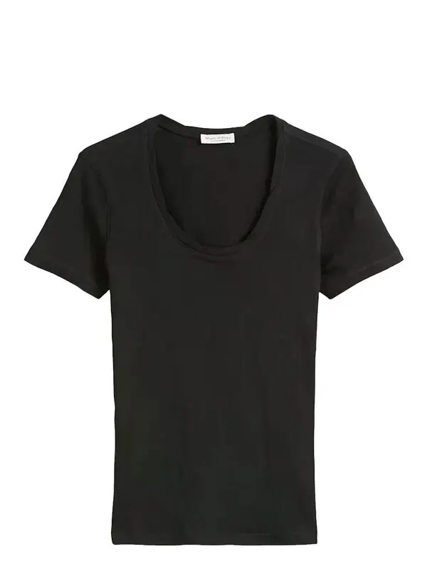 Marc O'polo Scoop-neck T-shirt - Black