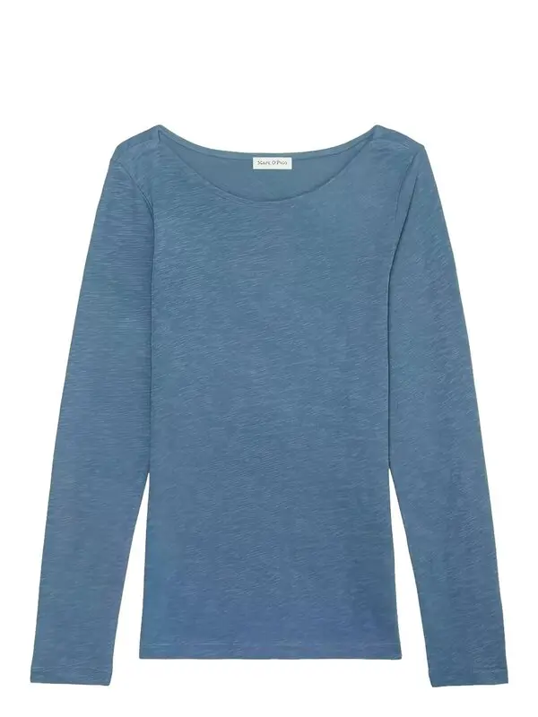 Marc O'polo Boat-neck Long-sleeve Top - Blue
