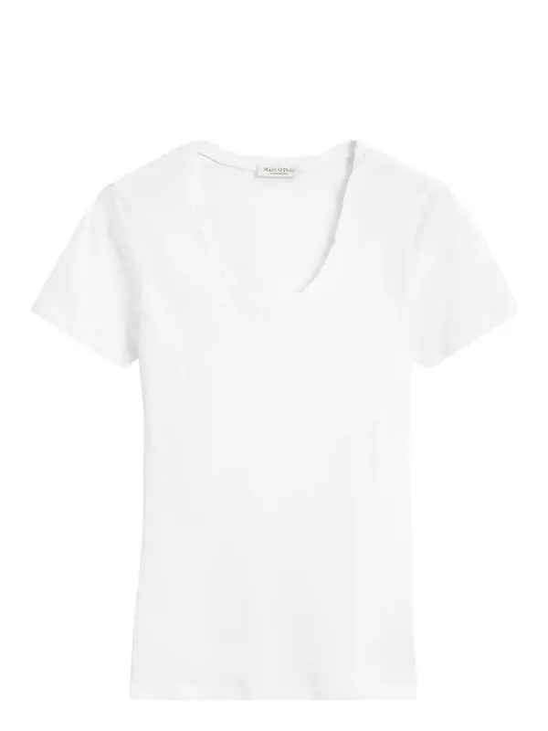 Marc O'polo Scoop-neck Short-sleeve T-shirt - White