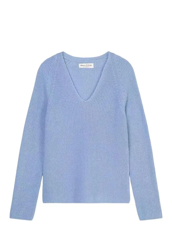 Marc O'polo V-neck Knitted Sweater - Blue