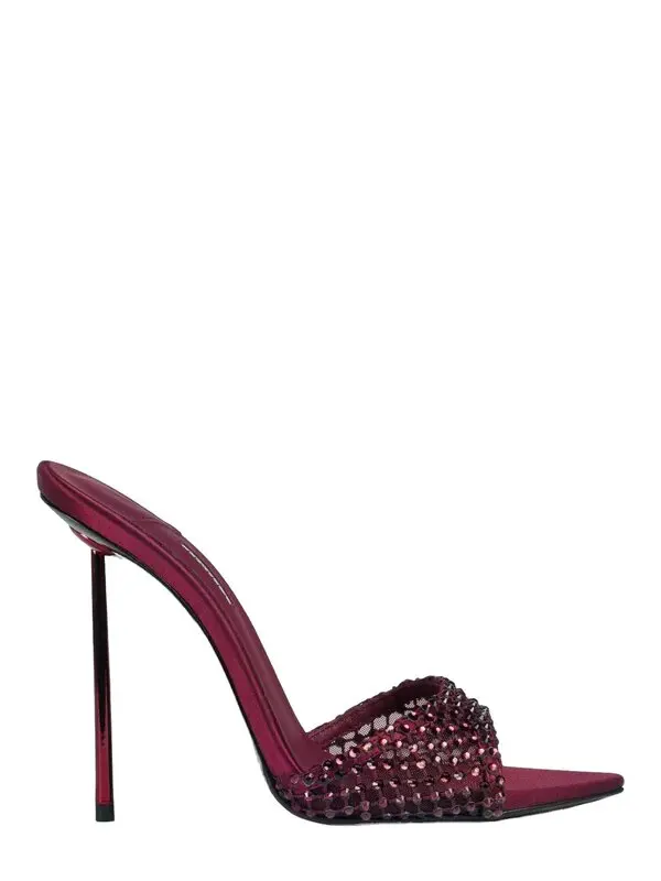 LE SILLA 120mm Gilda Satin Sandals - Red