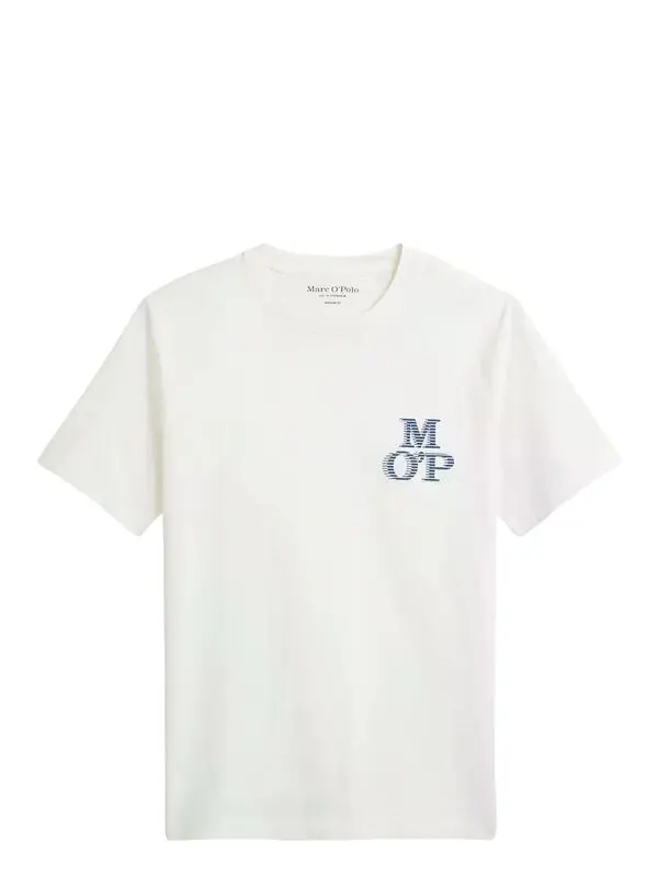 Marc O'polo Logo-embroidered Crew Neck T-shirt - White