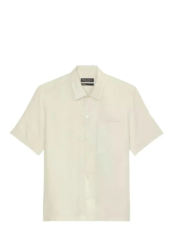 Marc O'polo Short-sleeve Button-up Shirt - Neutrals