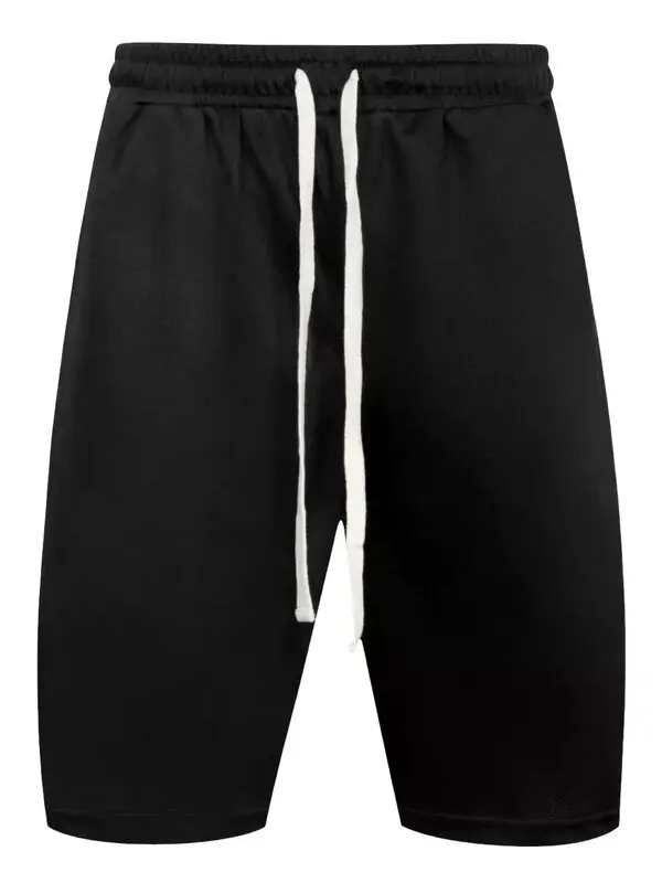 UNTITLED ARTWORKS Drawstring Drop-crotch Shorts - Black