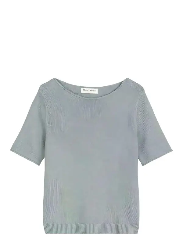 Marc O'polo Short-sleeve Knitted Top - Blue