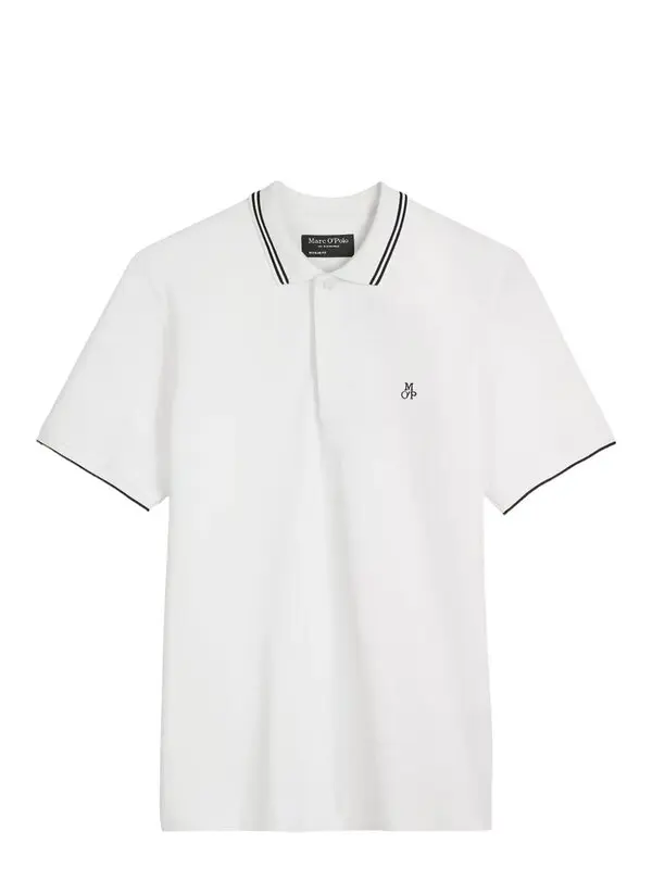 Marc O'polo Contrasting-stripes Polo Shirt - White