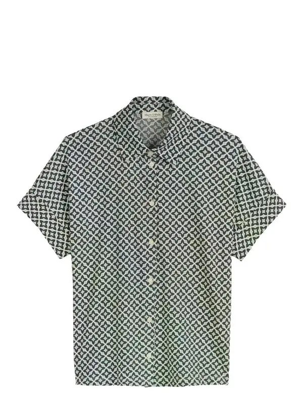 Marc O'polo Printed Short-sleeve Shirt - Green