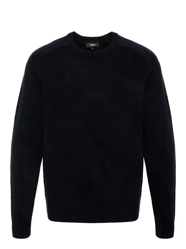 Theory Morlan Knitted Jumper - Blue