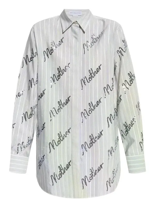 Stella McCartney Sequin-embellished Striped Shirt - 9215