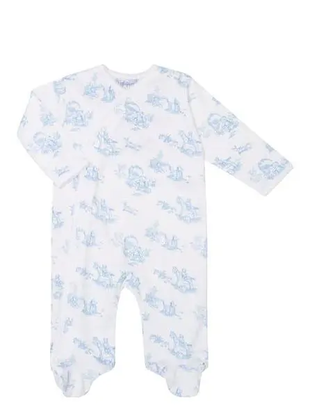 NELLAPIMA Toile Crossover Footie - Blue