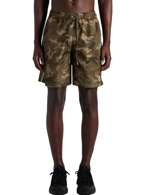 Moncler Boxer Mare Swim Trunks - Camouflage