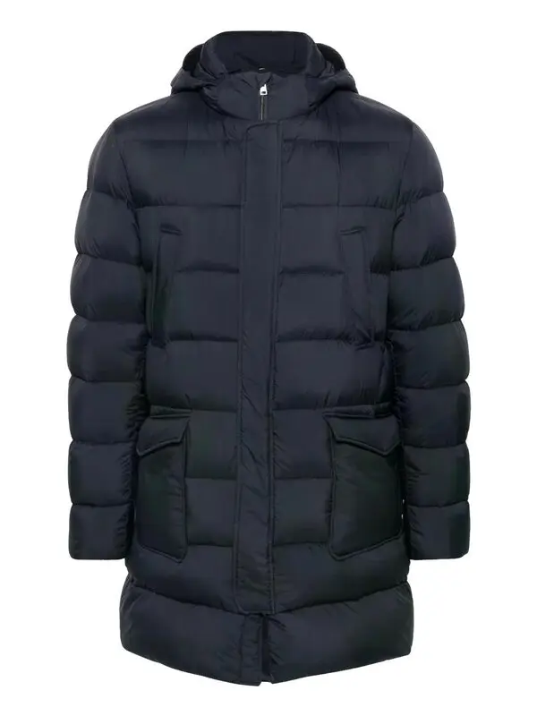 Herno Quilted Puffer Coat - Blue