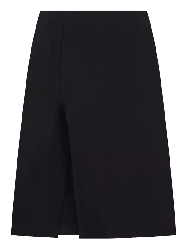 Stella McCartney Slit Organic Cotton Skirt - Black