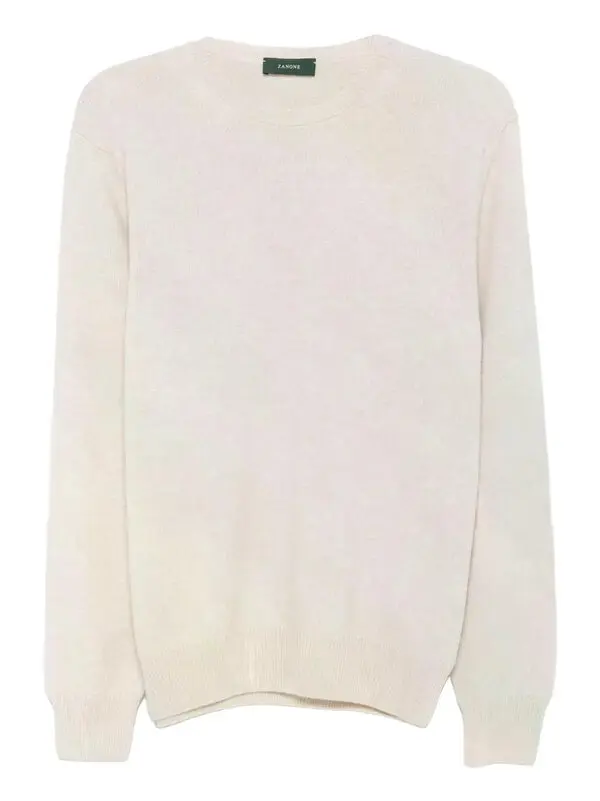 ZANONE Virgin Wool Crew Neck Sweater - Neutrals