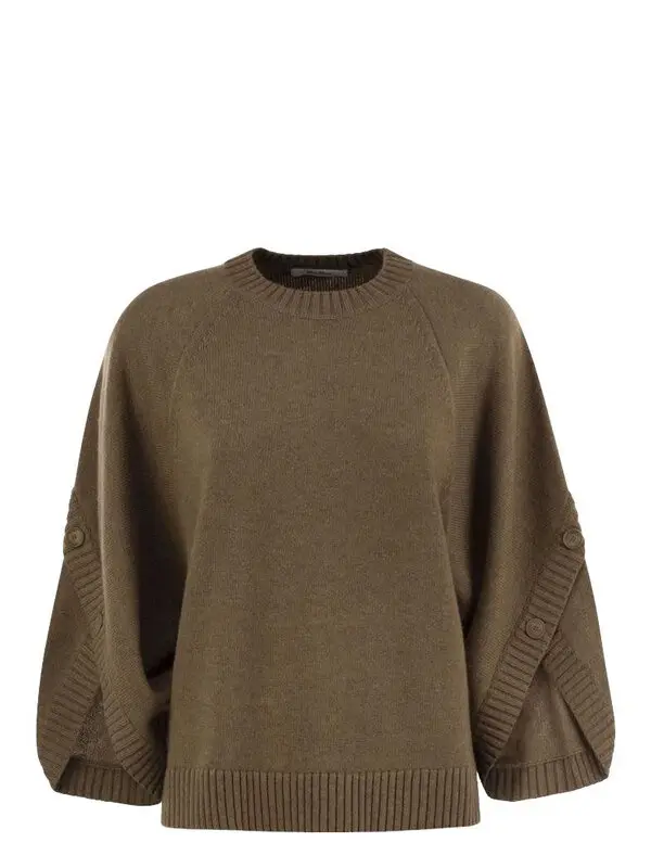 Max Mara Ampex Wool And Cashmere Sweater - Brown