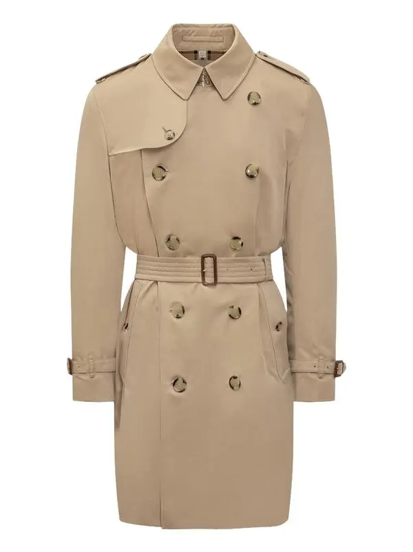 Burberry The Kensington Cotton Trench Coat - Beige