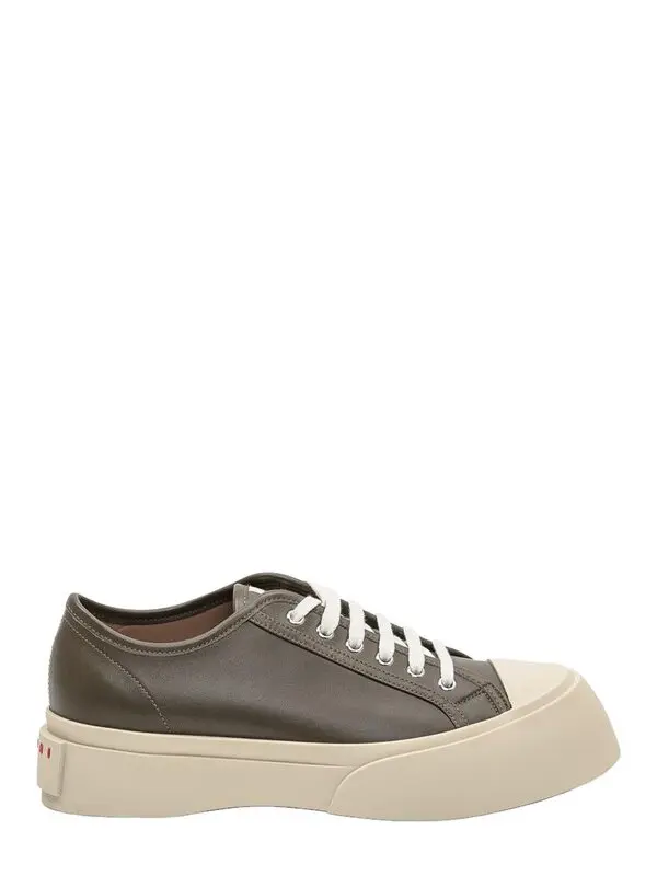 Marni Pablo Leather Sneakers - Brown