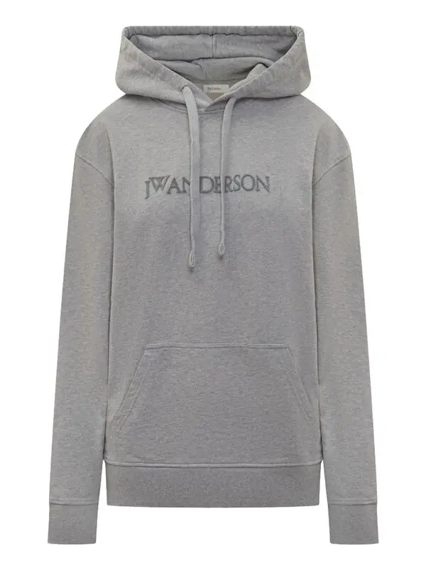 JW Anderson Cotton Hoodie - Grey