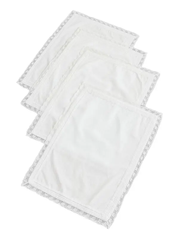 LoveShackFancy Victorian Placemat Set Of 4 - White