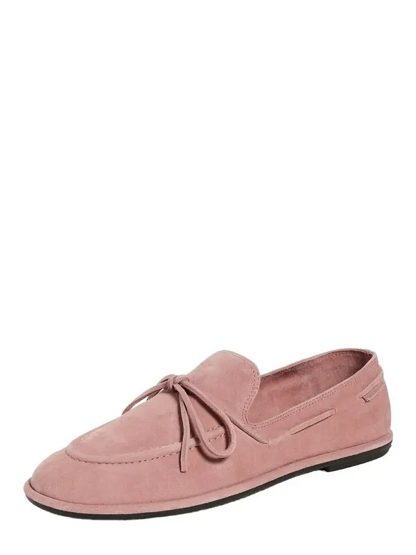 Tory Burch Suede Boat Shoes - Malva