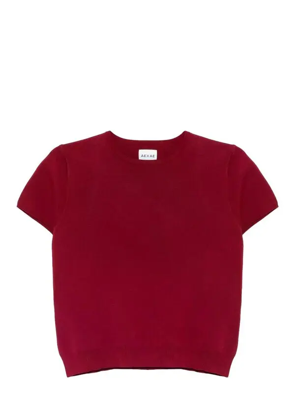 AEXAE Cap-sleeve Jumper - Red