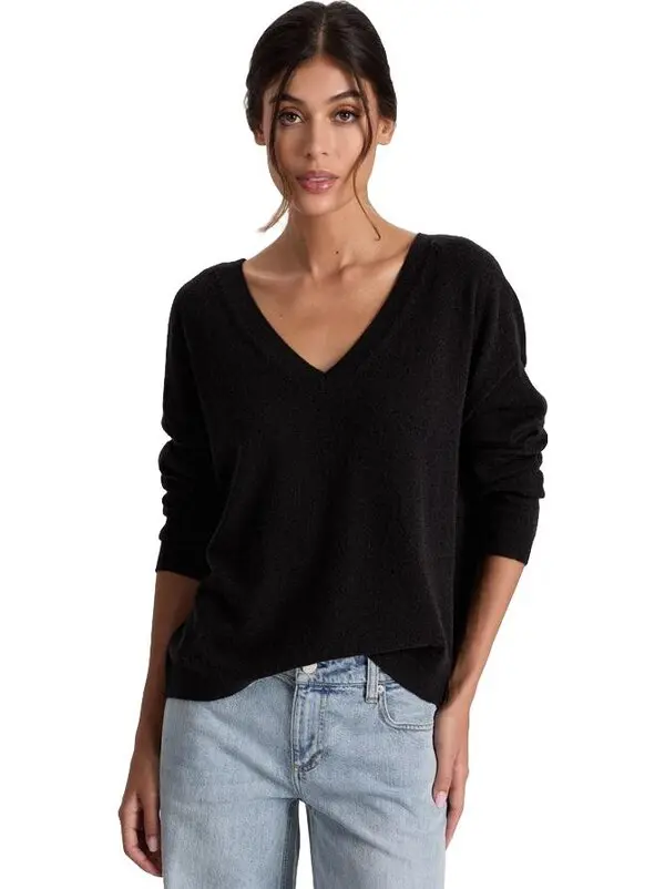 Alice + Olivia Williams Cashmere Pullover - Black