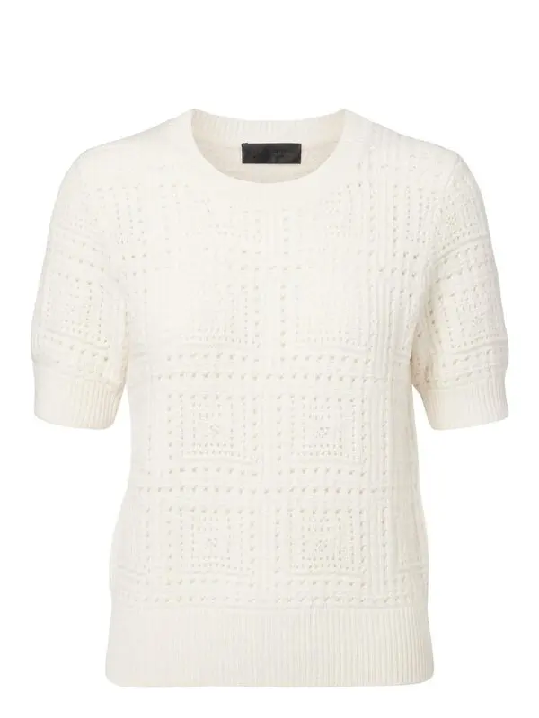 NILI LOTAN Elysia Cashmere Sweater - White