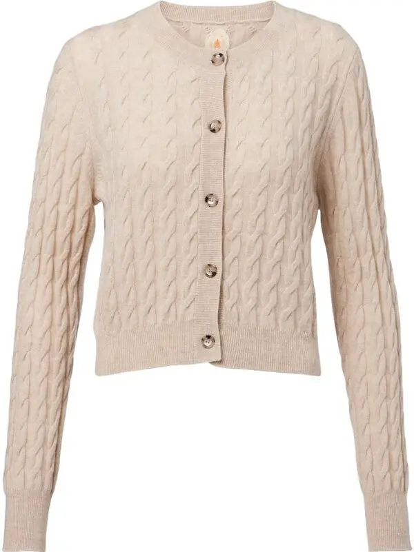 Jardin Des Orangers Wool And Cashmere Cardigan - Beige
