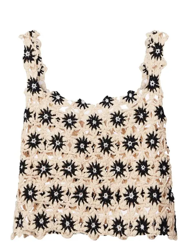 The Upside Luminary Crochet Crop Top - Multicoloured