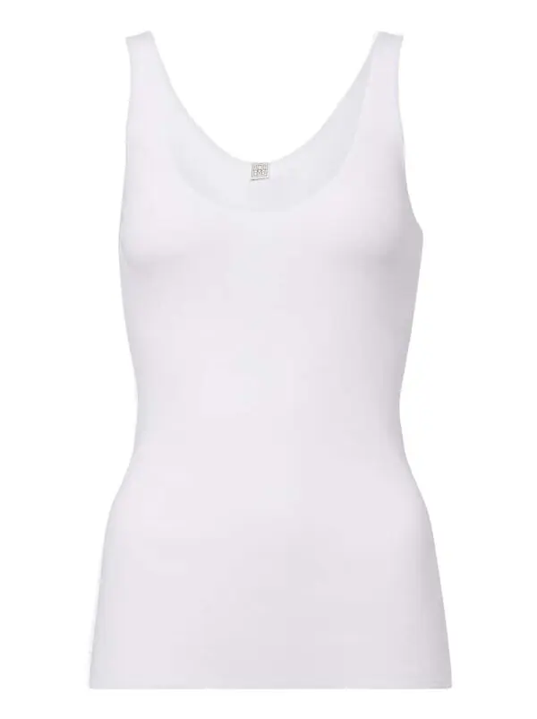TOTEME Cotton Jersey Tank Top - White