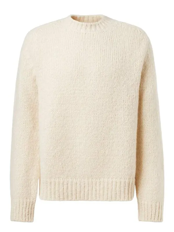 JIL SANDER Mohair And Alpaca-blend Sweater - White