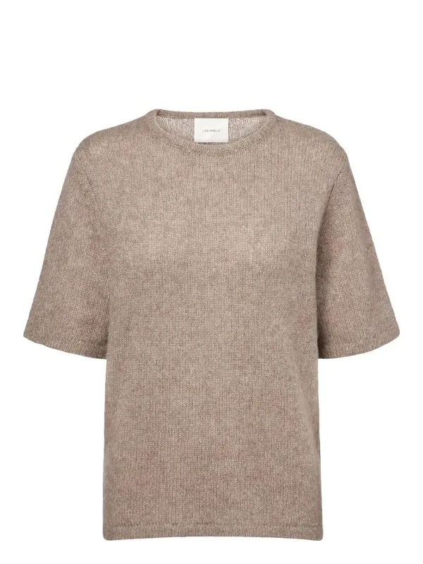 LISA YANG Cecelia Cashmere And Silk T-shirt - Beige