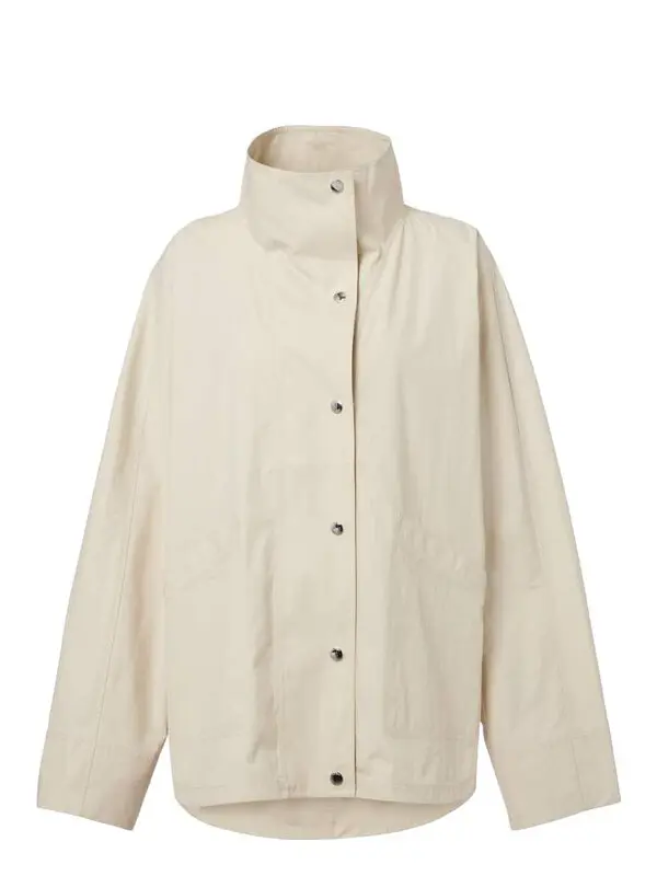 TOTEME Oyster Cotton-blend Jacket - Beige