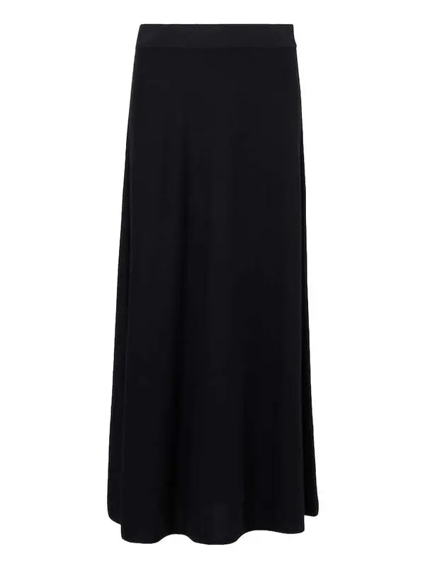 LISA YANG Torie High-rise Cashmere Maxi Skirt - Black