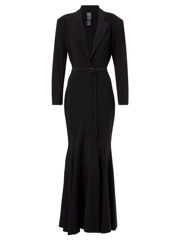 Norma Kamali Fishtail Gown - Black