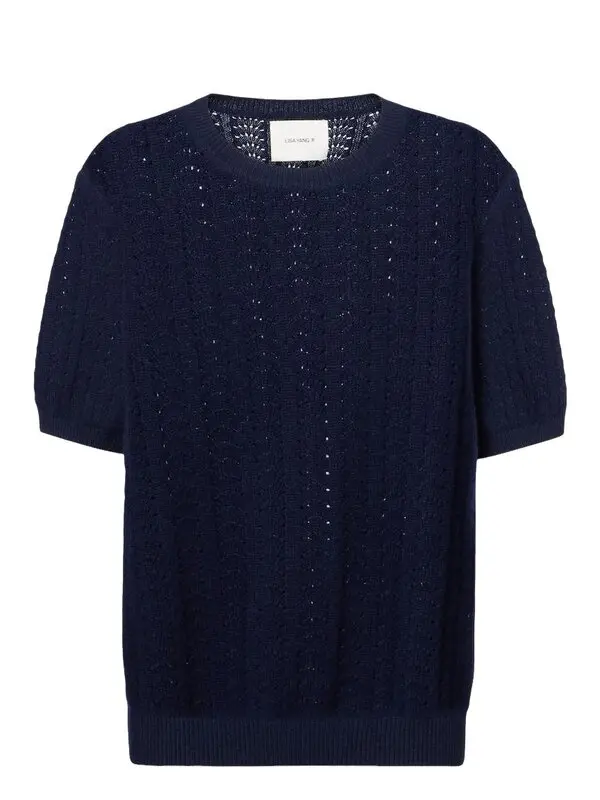 LISA YANG Cecelia Cashmere Sweater - Blue