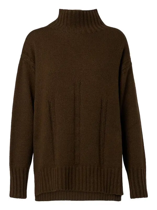 TOM FORD Waffle-knit Cashmere And Cotton Sweater - Green