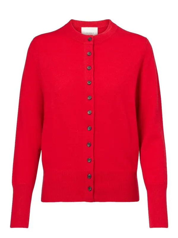 LISA YANG Nellia Cashmere Cardigan - Red