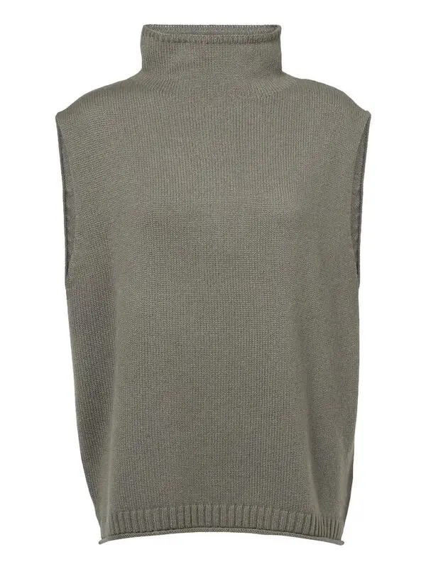 LISA YANG Knitted Cashmere Top - Green