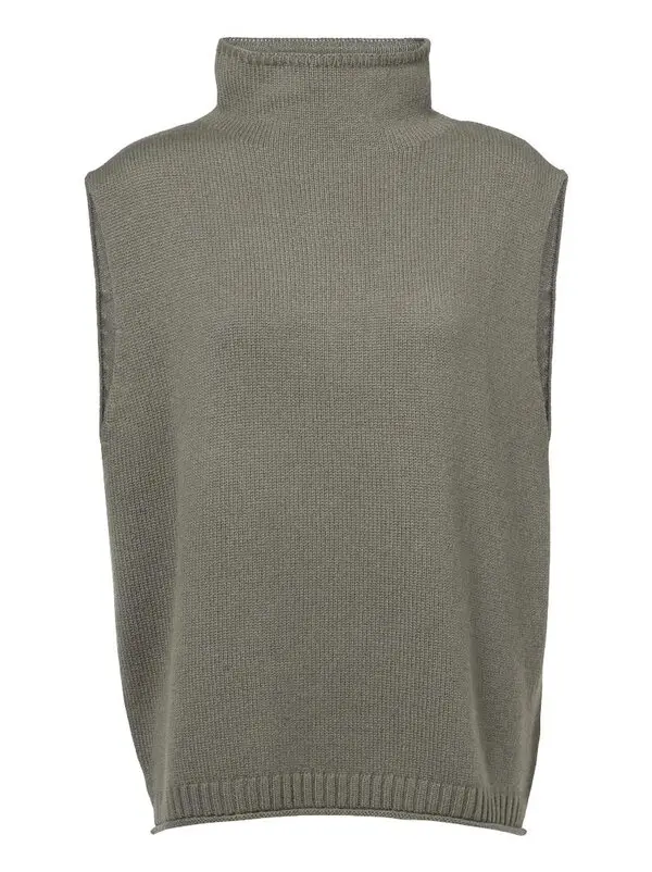 LISA YANG Knitted Cashmere Top - Green