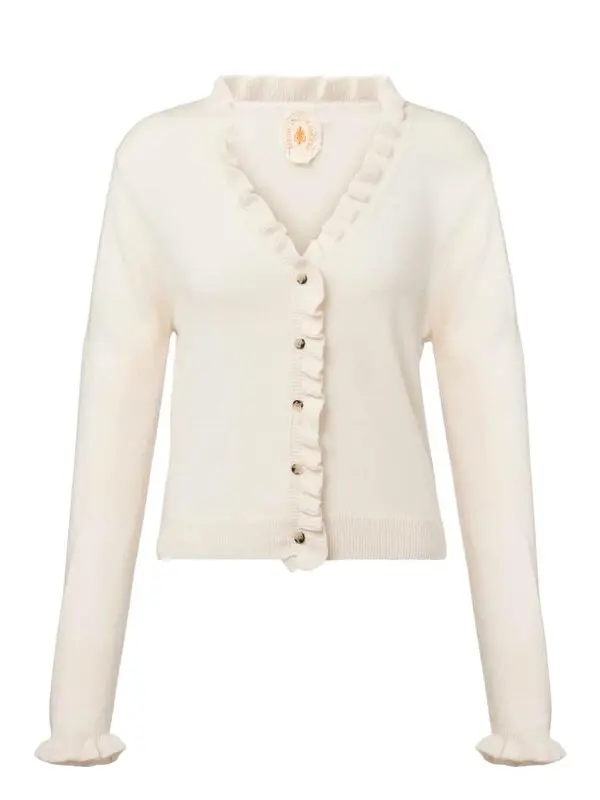 Jardin Des Orangers Wool And Cashmere Cardigan - White