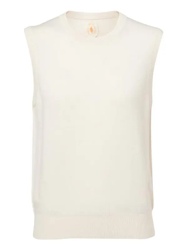 Jardin Des Orangers Wool And Cashmere Sweater Vest - White