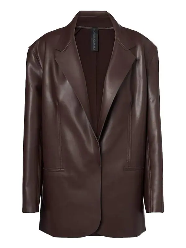 Norma Kamali Oversized Blazer - Brown
