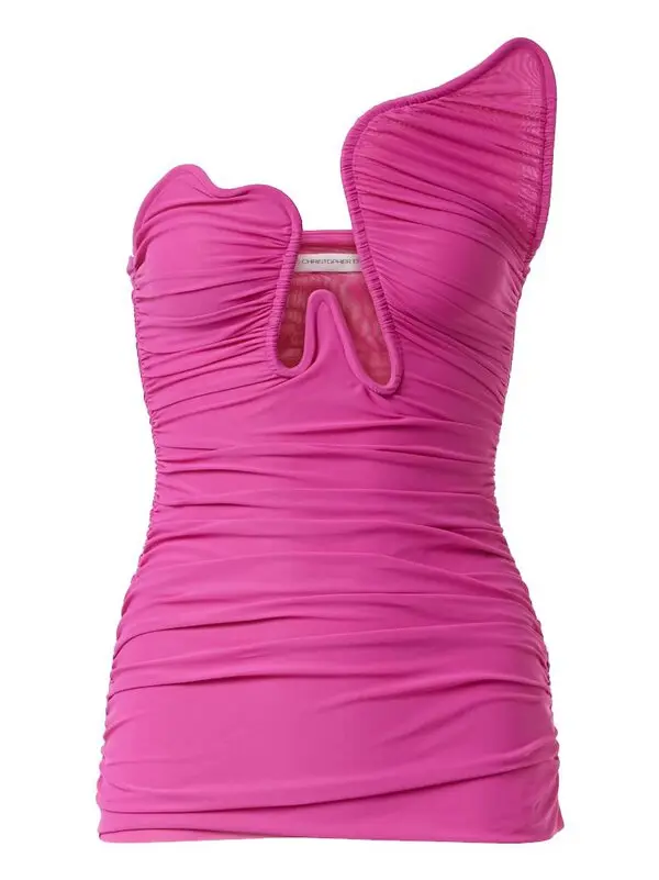 Christopher Esber Salacia Strapless Ruched Top - Pink