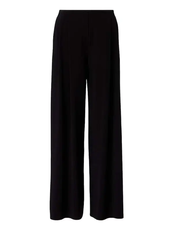 Norma Kamali High-rise Wide-leg Pants - Black