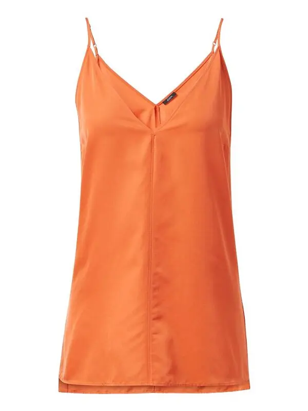 JOSEPH Aragon Cotton And Silk Top - Orange